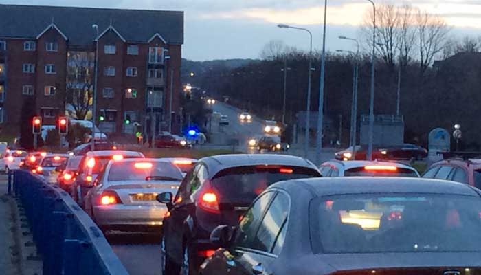Heavy traffic at Bridgefoot due to issue with Chester Road swing bridge