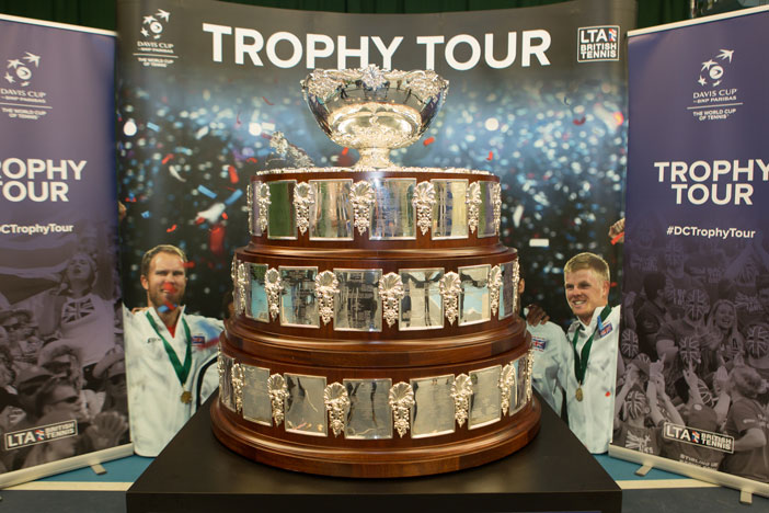 Tennis fans get up close with the Davis Cup