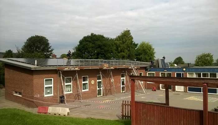 Firefighters tackle flooding at Lymm School