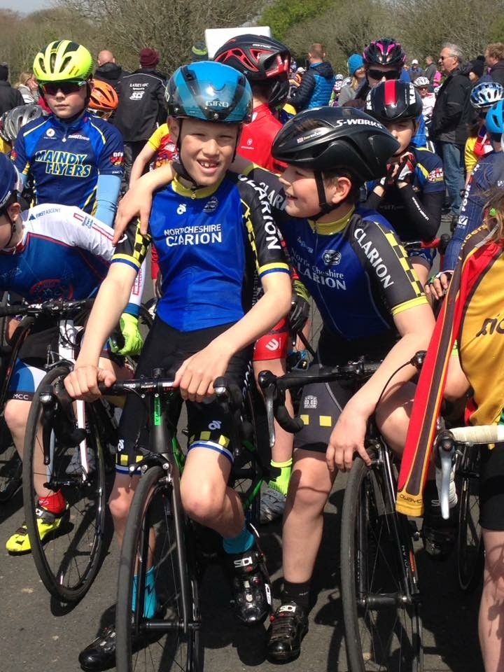 Local youth cyclists race on the Isle of Man