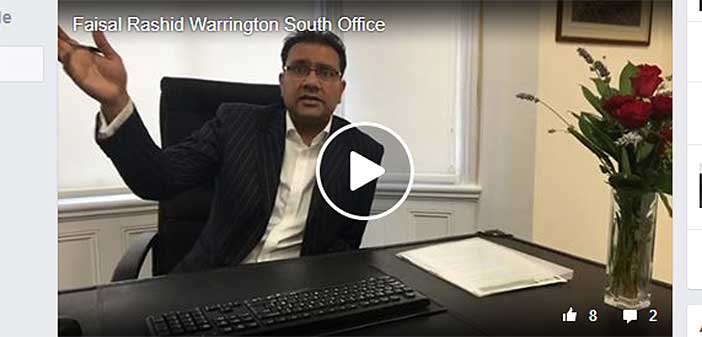 Warrington South MP Faisal Rashid opens new office