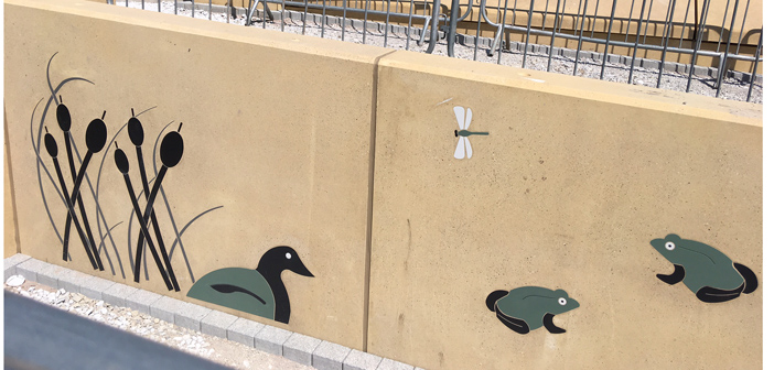 Young artists bring Mersey flood defences to life