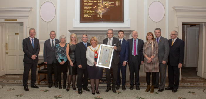 Town bestows highest honour on community champion Norman Banner M.B.E ...