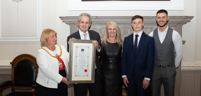 Town bestows its highest honour on community champion Norman Banner M.B.E.