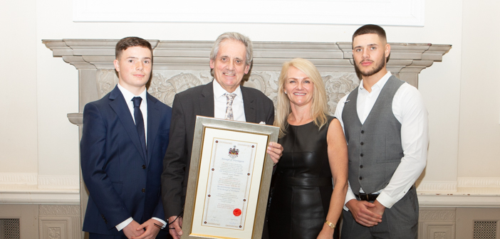 Town bestows its highest honour on community champion Norman Banner M.B.E.