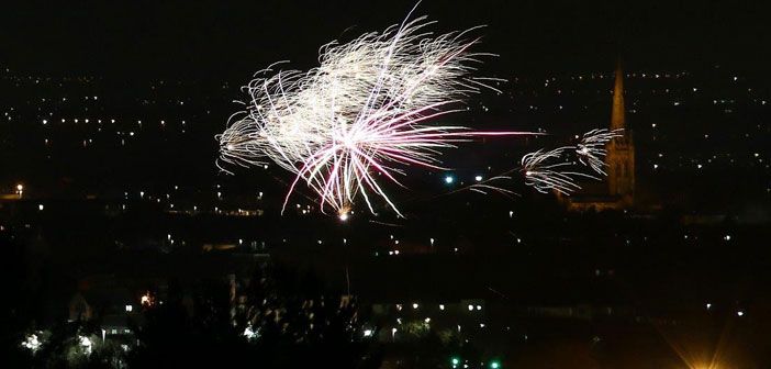Warrington welcomes New Year in with a bang
