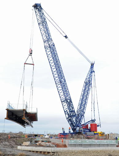 New Mersey bridge swinging into place - Warrington Worldwide