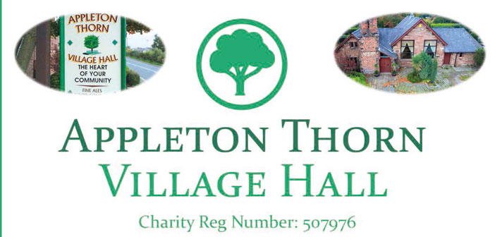 Appleton Thorn Village Hall Announcement