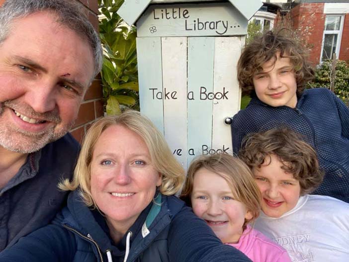 Family create "Little Library" during lockdown