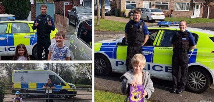 Police deliver some Easter happiness to more than 80 homes