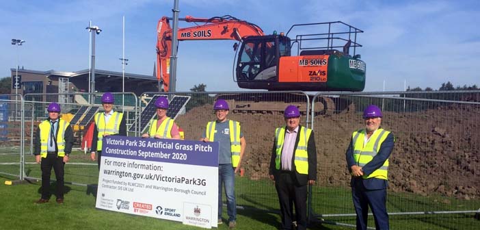 Work starts on new £1.2m 3G rugby pitch at Victoria Park