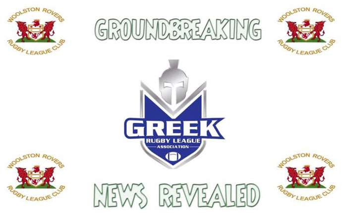 Unique partnership launched between Greek Rugby League and Woolston Rovers