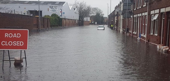 One week on from record flood levels new Flood Alert for River Sankey ...