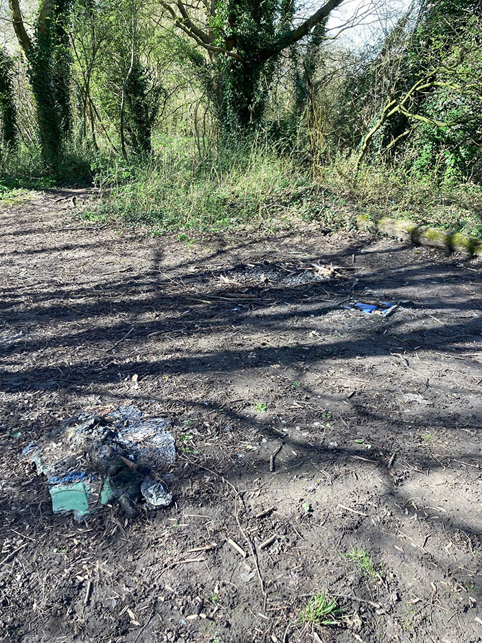 Wheelie bins set on fire in woods - Warrington Worldwide