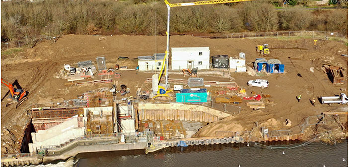 Work progressing well on Hydropower installation at Woolston Weir