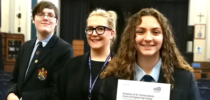 Historic moment as Sir Thomas Boteler rated a "Good" school by Ofsted