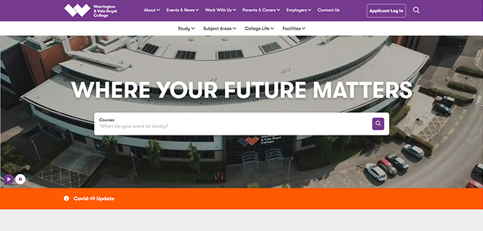 Warrington & Vale Royal College launches new website