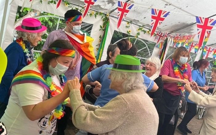 Pride celebration at Keate House care home