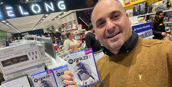 Well known voice of Warrington Dominic Walker features in his 7th FIFA game