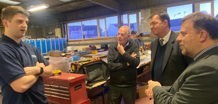 Minister praises firm for investment in training and apprenticeships to ...