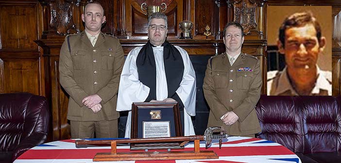 Sword dedicated in memory of soldier killed in action 50 years ago