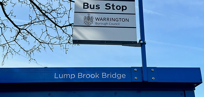 Residents see the funny side as bus shelter renamed "Lump Brook Bridge!"