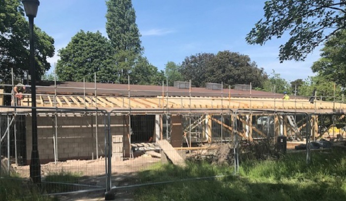 Work progressing well on redevelopment of village library - Warrington ...