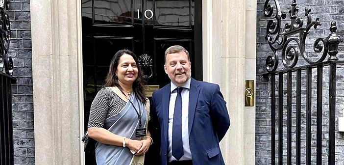 MP welcomes Warrington NHS champions to Downing Street