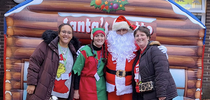 More than 300 pupils enjoy visiting Santa's grotto