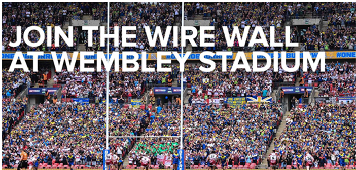 Wembley bound Warrington Wolves launch crowd surfing flag design ...