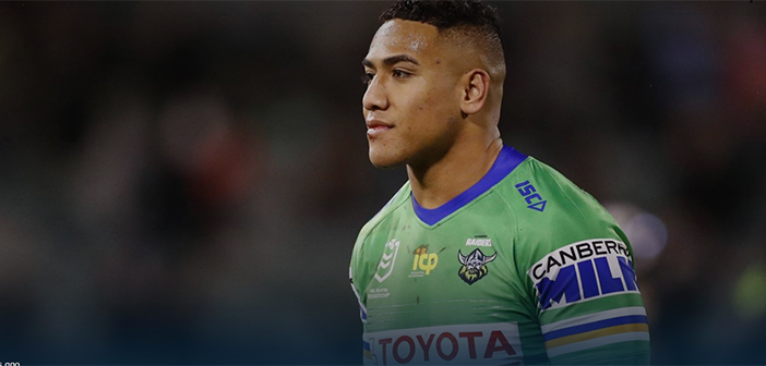Canberra Raiders speedster Albert Hopoate signs for Warrington Wolves ...