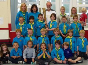 Beavers get hands on with Olympic torch