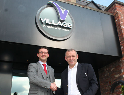 Village Hotel show support for Town