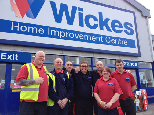 Wickes celebrate Best In Town award