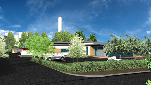 Fire station with a “living green” roof - Warrington Worldwide