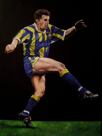 Rugby league art at the Pyramid